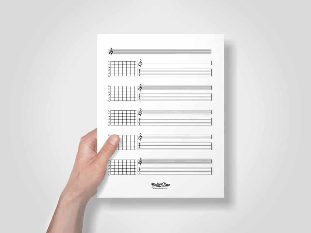 Blank Guitar Sheets | ModernTone Studios